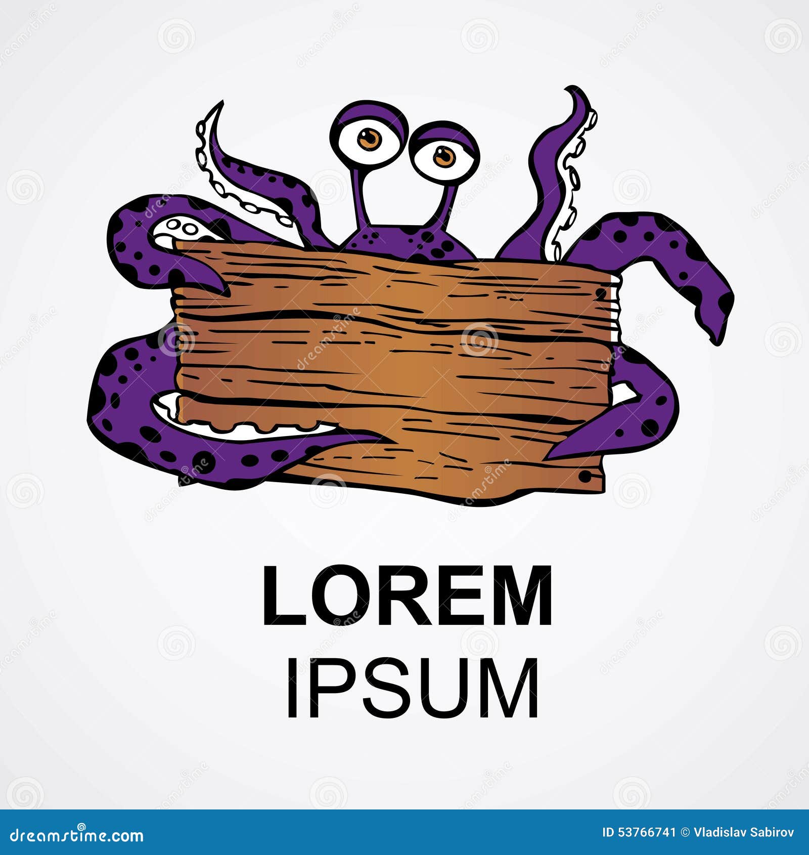 An Alien Holding a Sign for Labeling Stock Vector - Illustration of ...