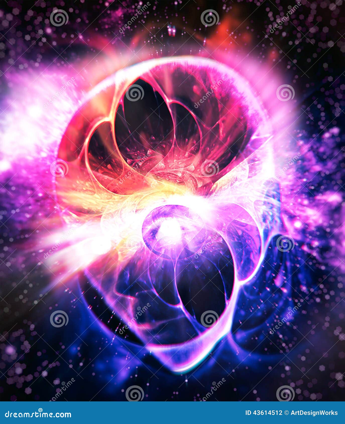 Alien face in space stock illustration. Illustration of mystic - 43614512