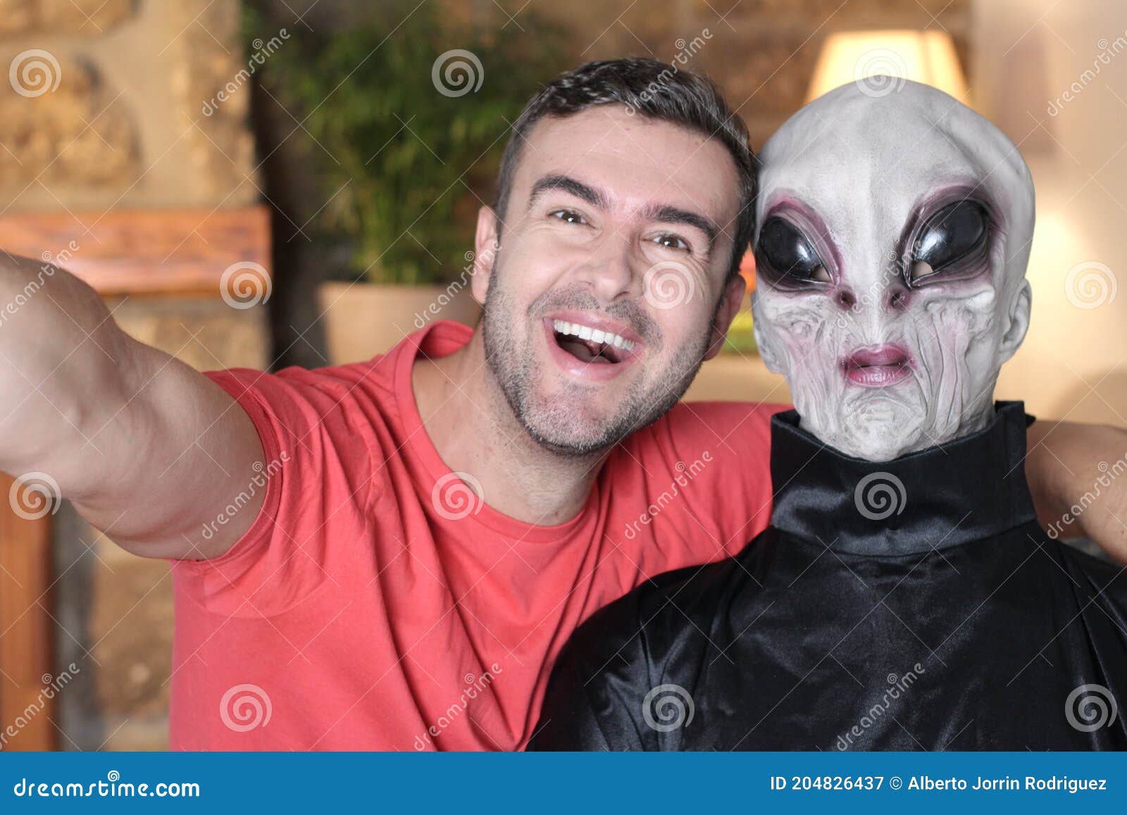 Alien and Human Reaching Friendship Stock Image - Image of mysterious ...