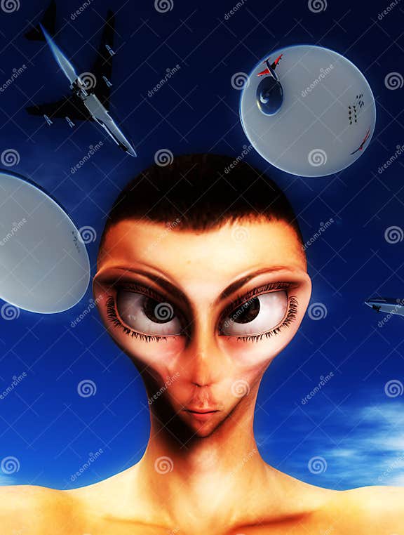 Alien Hybrid stock illustration. Illustration of eyeballs - 11440083
