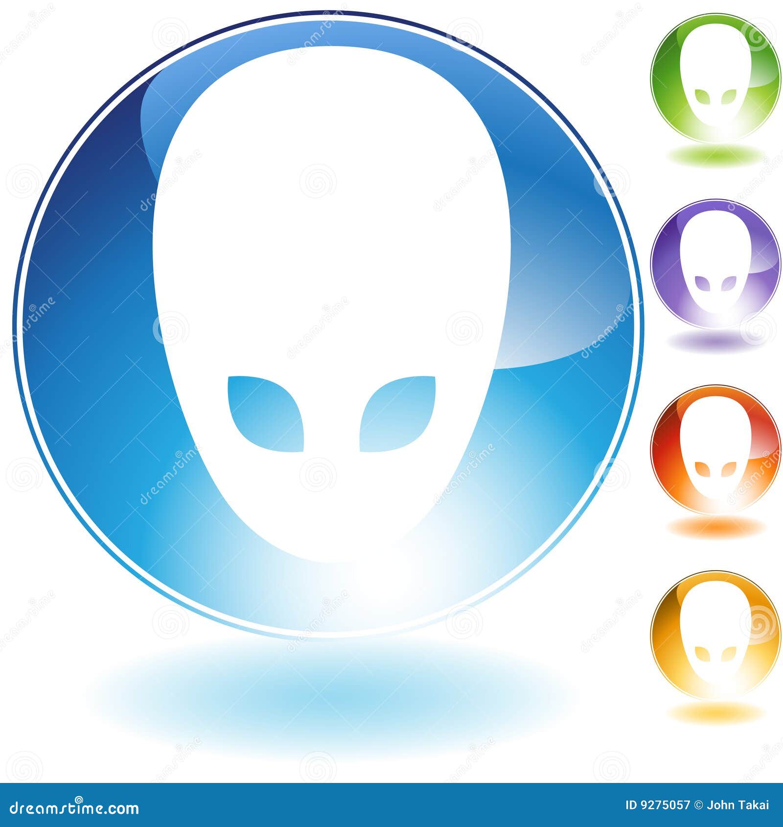 Alien Icon stock vector. Illustration of clipart, vector - 9275057