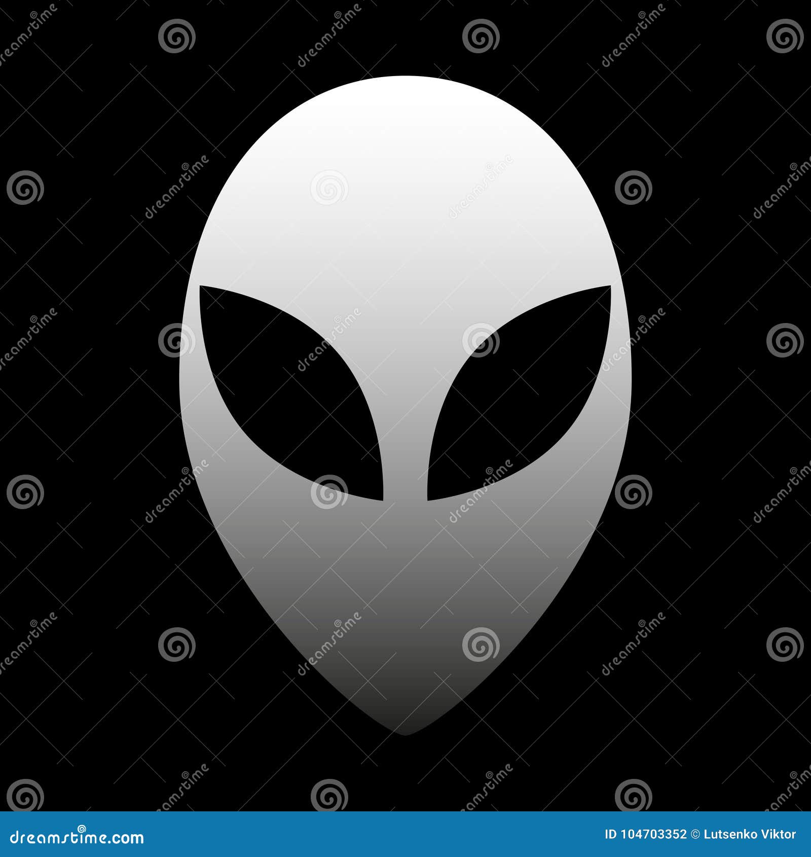 Alien icon stock illustration. Illustration of face - 104703352