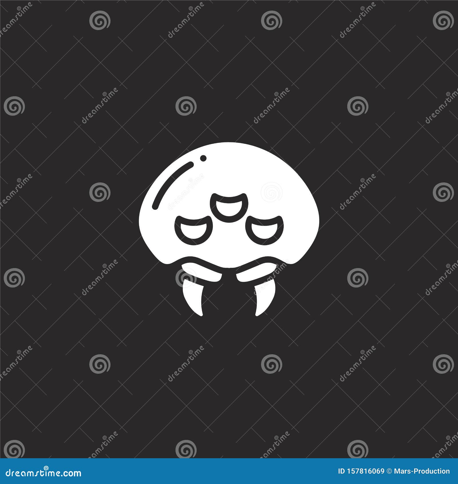 Alien Icon. Filled Alien Icon for Website Design and Mobile, App ...