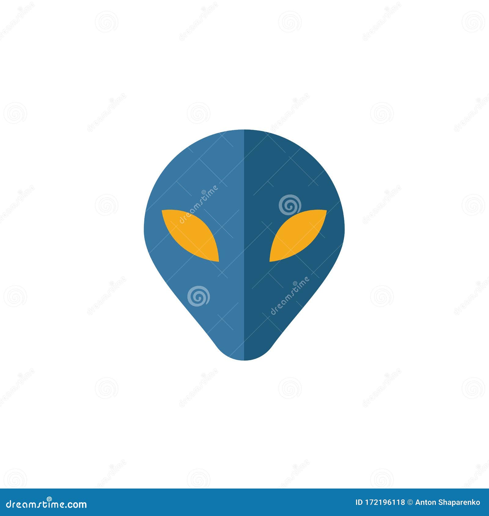 Alien Icon. Simple Element from Space Icons Collection Stock ...