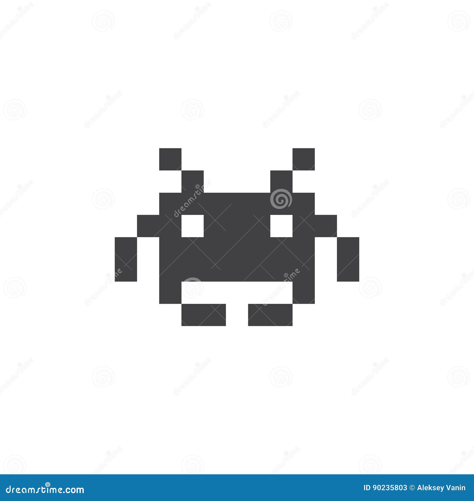 Alien Icon , Solid Logo Illustration, Pictogram Isolated O Stock ...