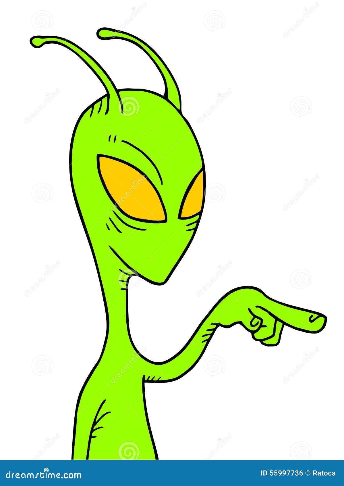 Alien illustration stock vector. Illustration of halloween - 55997736