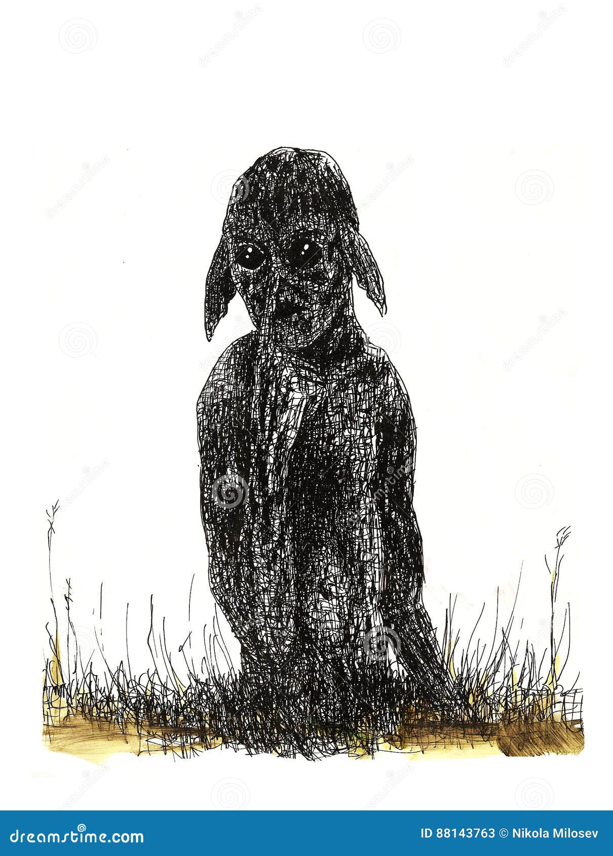 Alien stock illustration. Illustration of creativity - 88143763