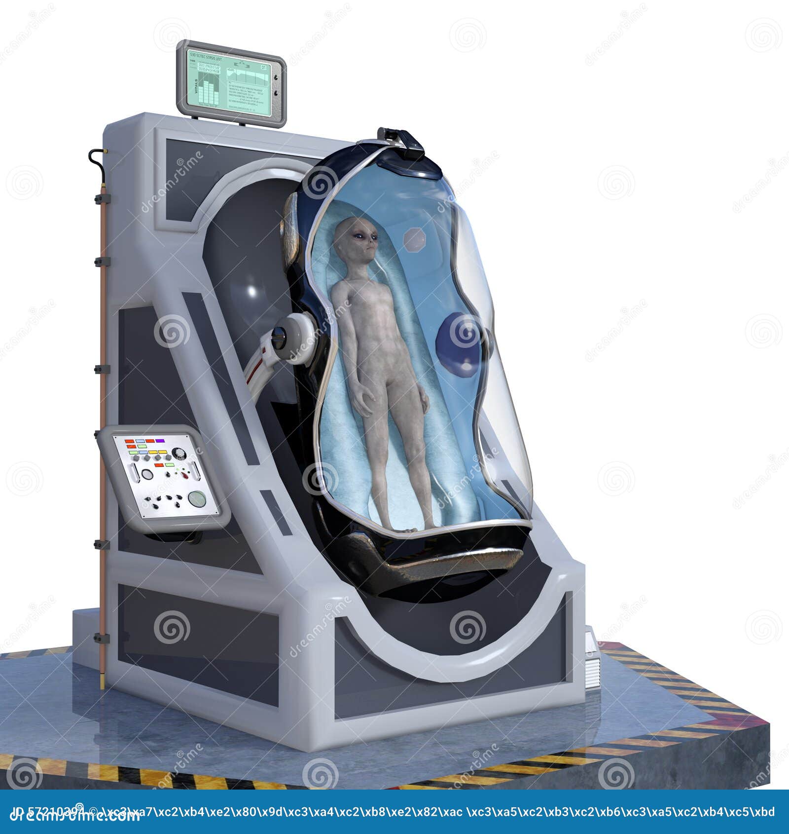 Alien stock illustration. Illustration of white, outer - 57210394