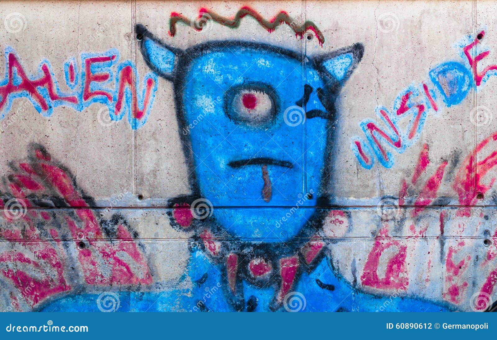 Alien inside editorial photography. Illustration of street - 60890612