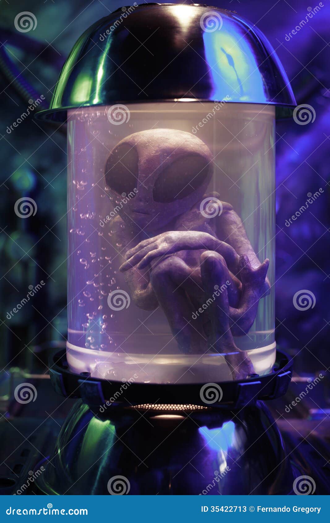 Alien inside a test tube stock image. Image of biological - 35422713