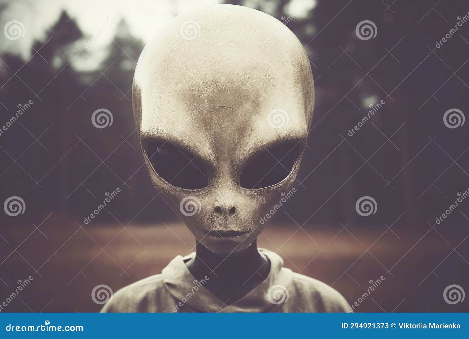 Alien Invaders From Outer Space Extra-Terrestrial With Tentacles Stock ...