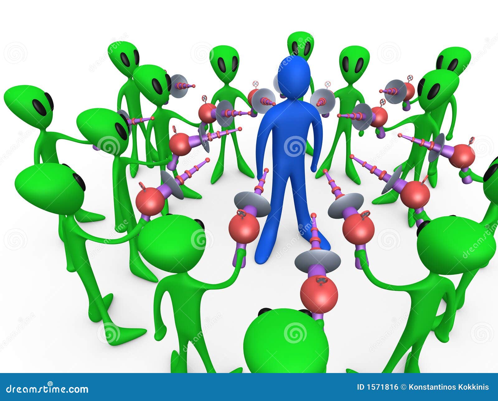 UFO Alien Invasion Vector Illustration | CartoonDealer.com #119116618