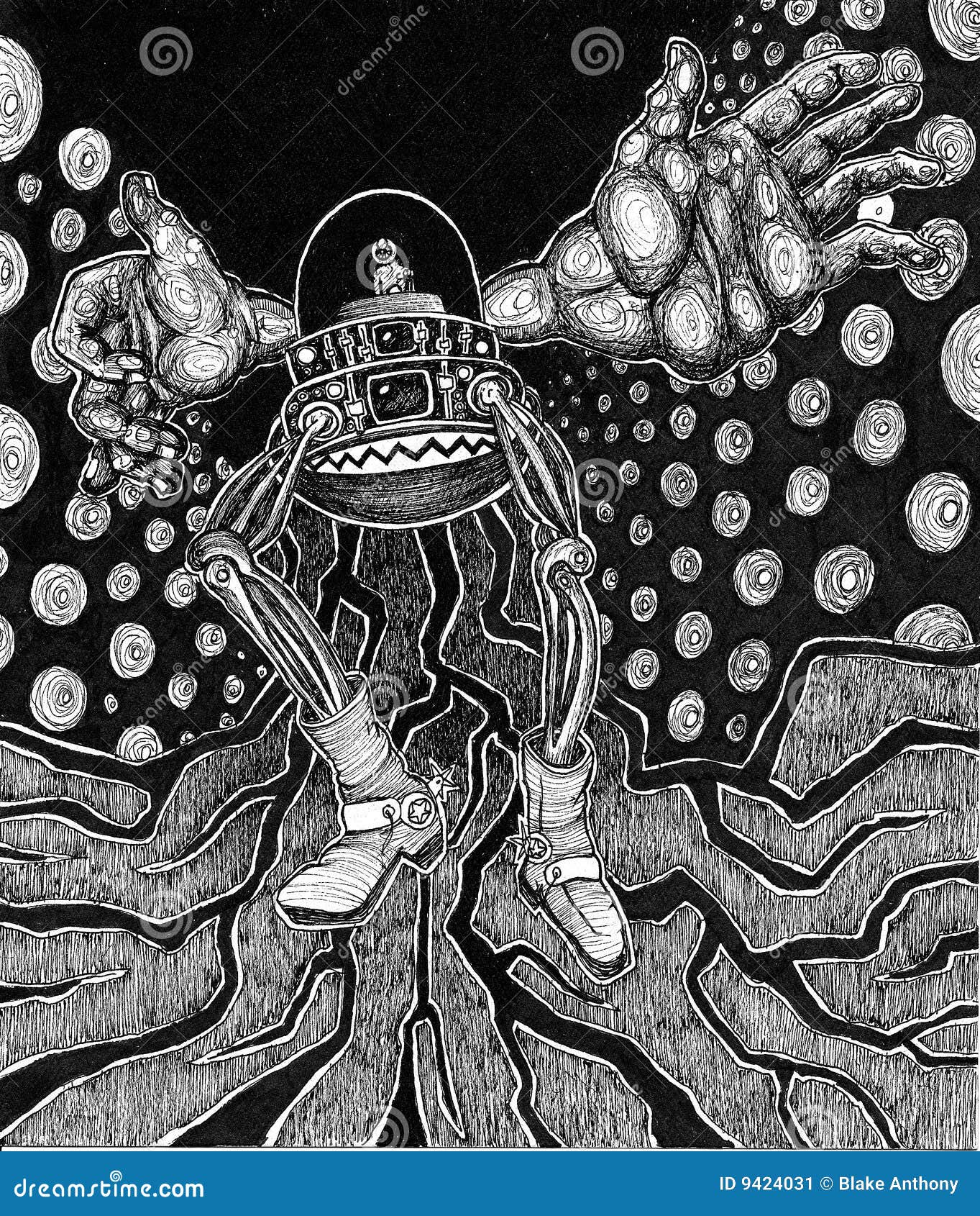 Alien Invasion stock illustration. Illustration of graphics - 9424031