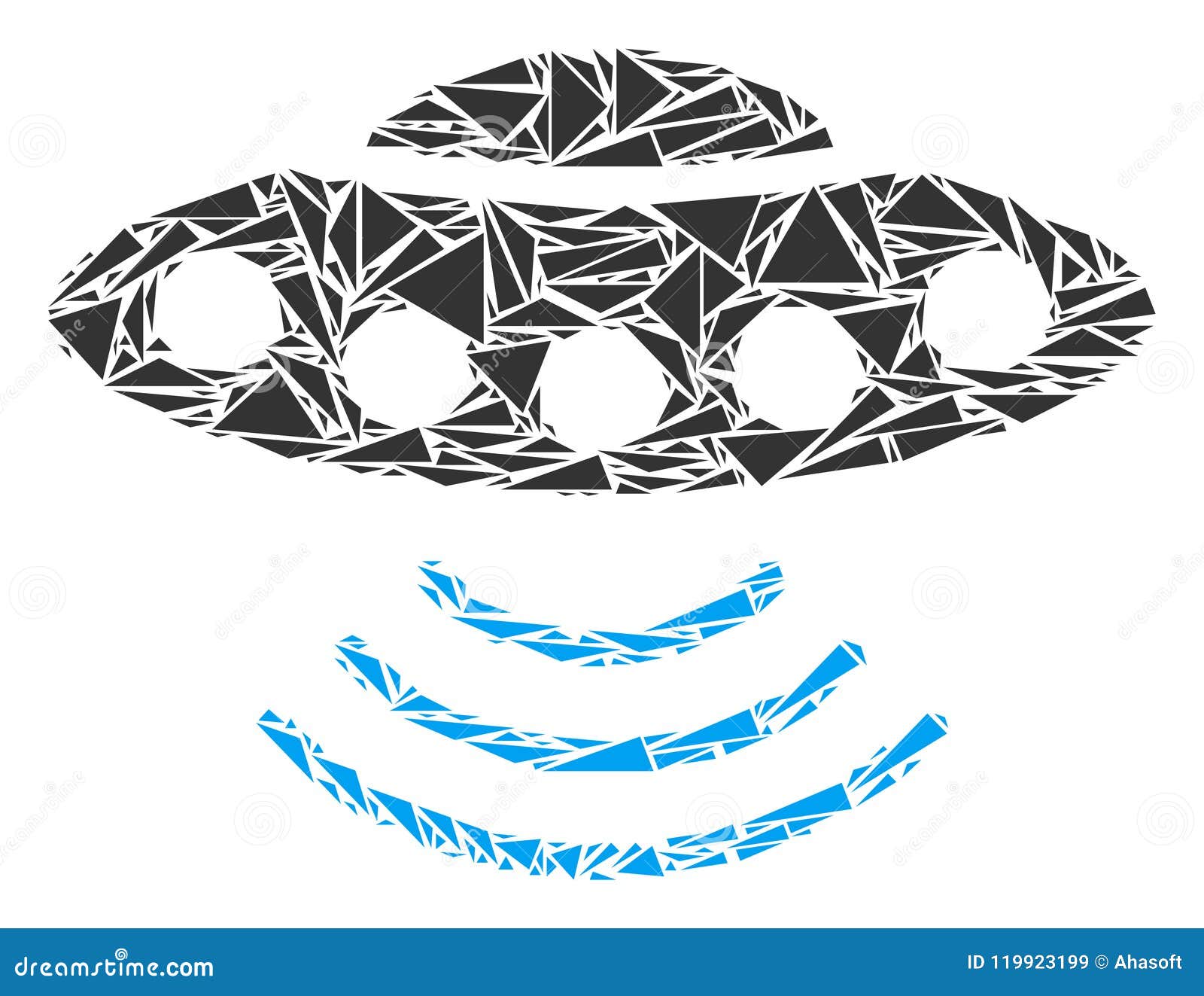 Alien Invasion Mosaic of Triangles Stock Vector - Illustration of ...