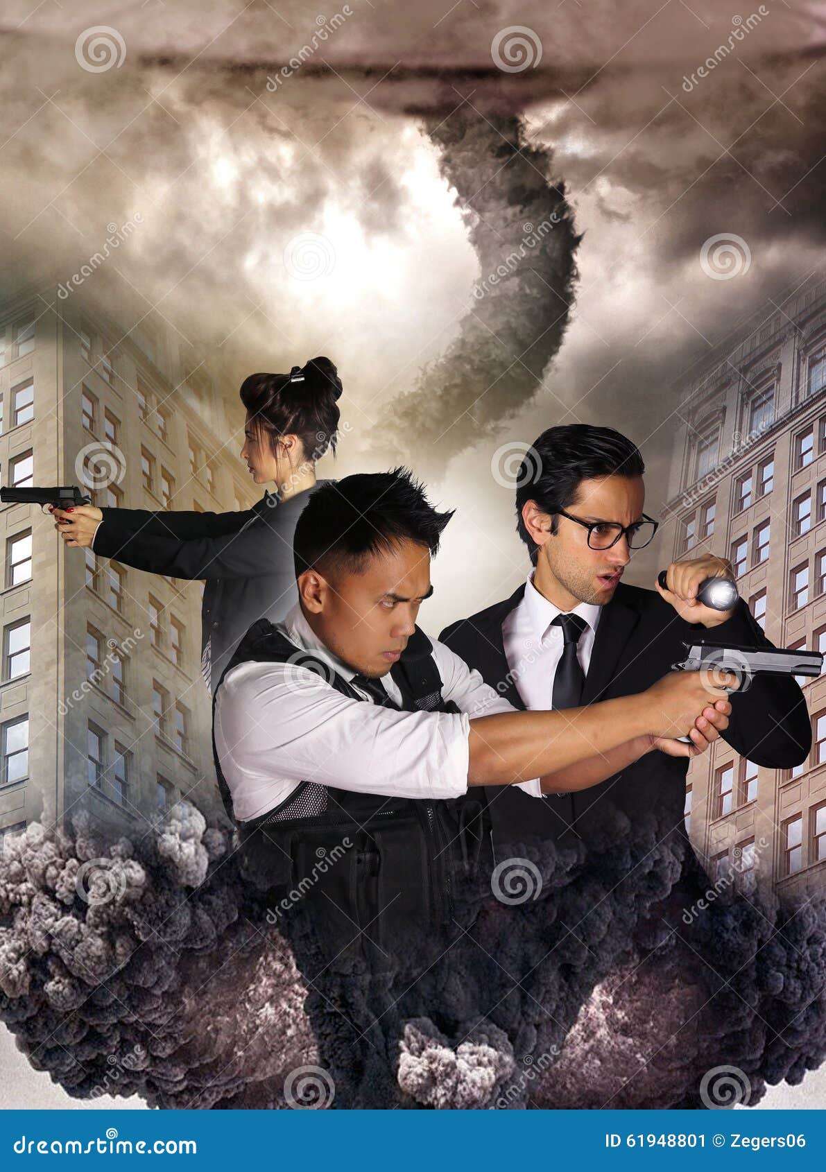 Alien Invasion - Destruction of a City Stock Image - Image of soldier ...