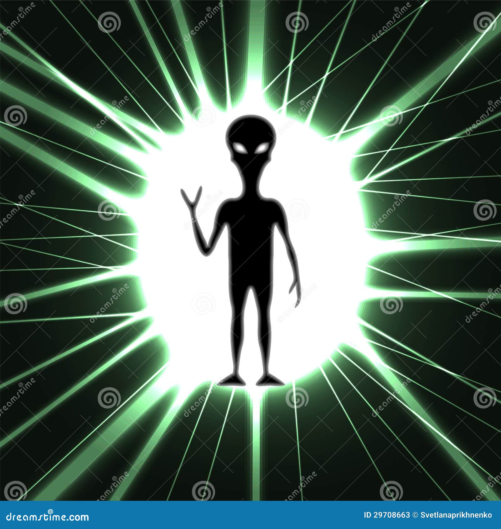 Alien UFO Invasion Nearing Earth Stock Photo | CartoonDealer.com #42589476