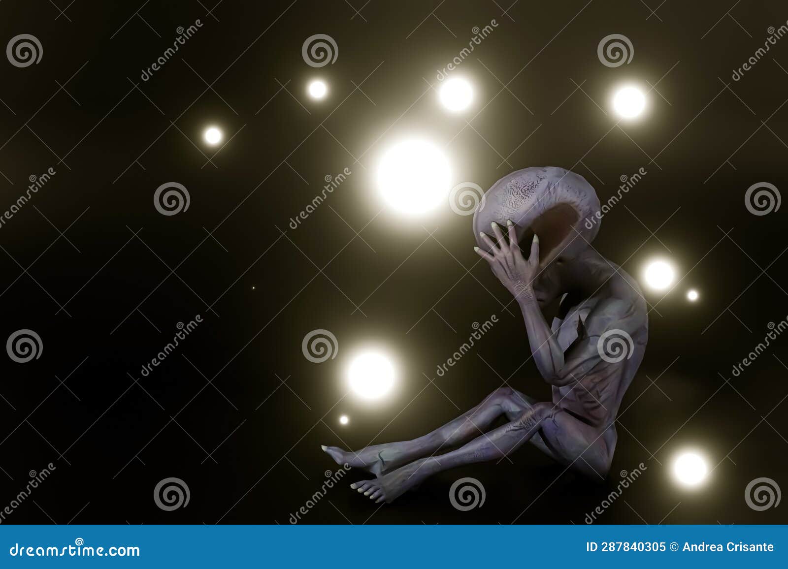 UFO Alien Hot Rod Isolated Vector Illustration In Full Color And Line ...