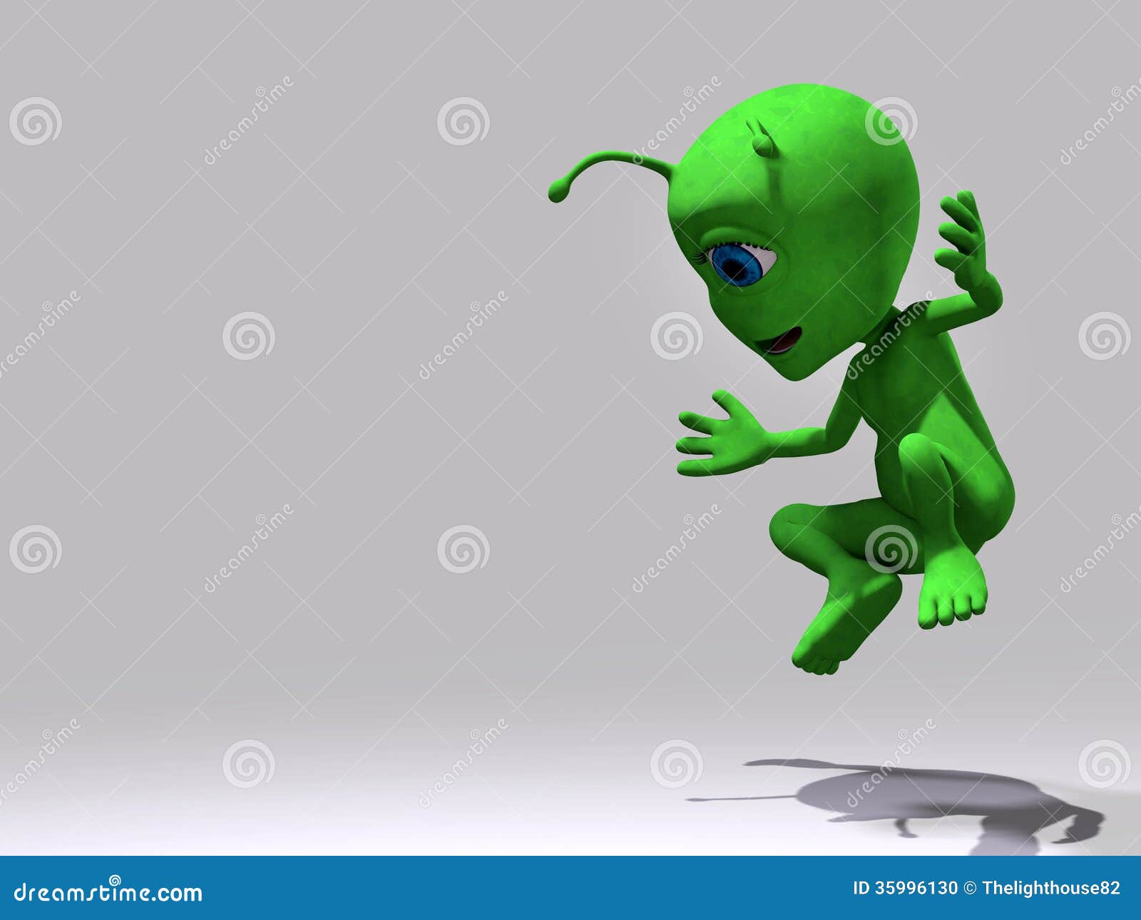 Alien - jump stock illustration. Illustration of colorful - 35996130