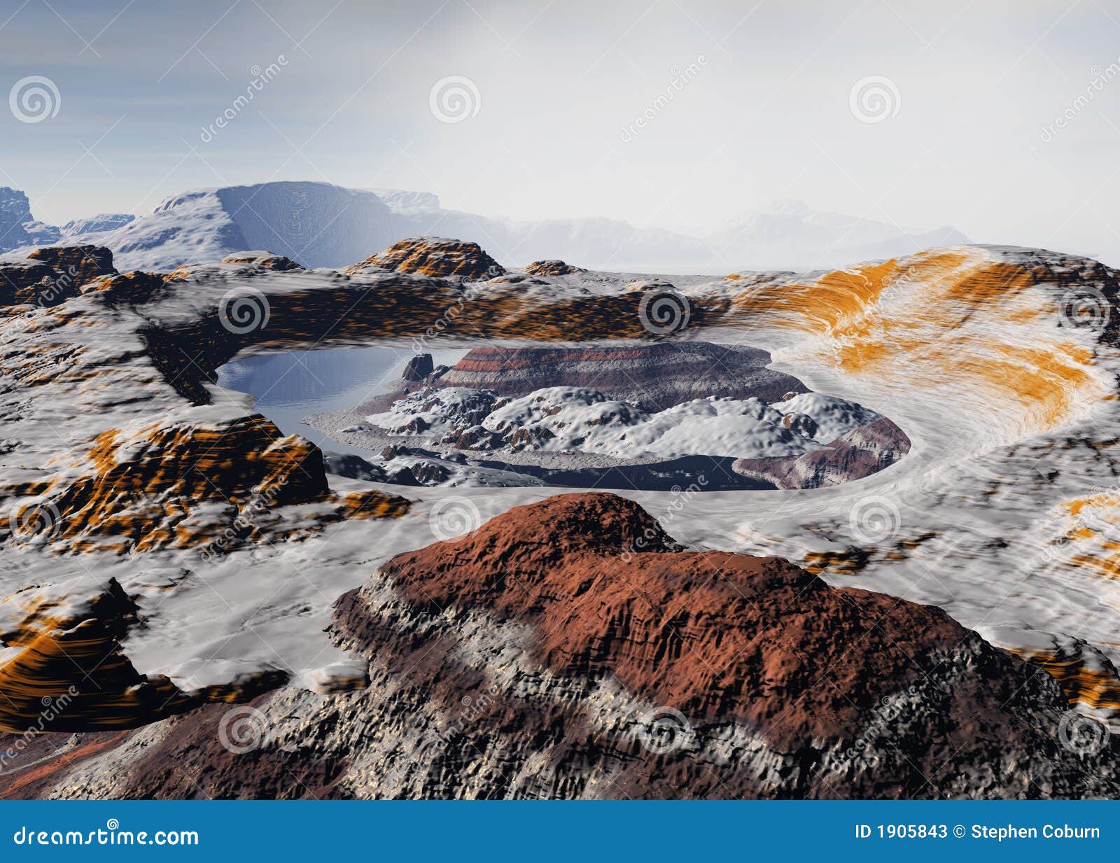 Alien Landscape stock image. Image of craggy, formation - 1905843