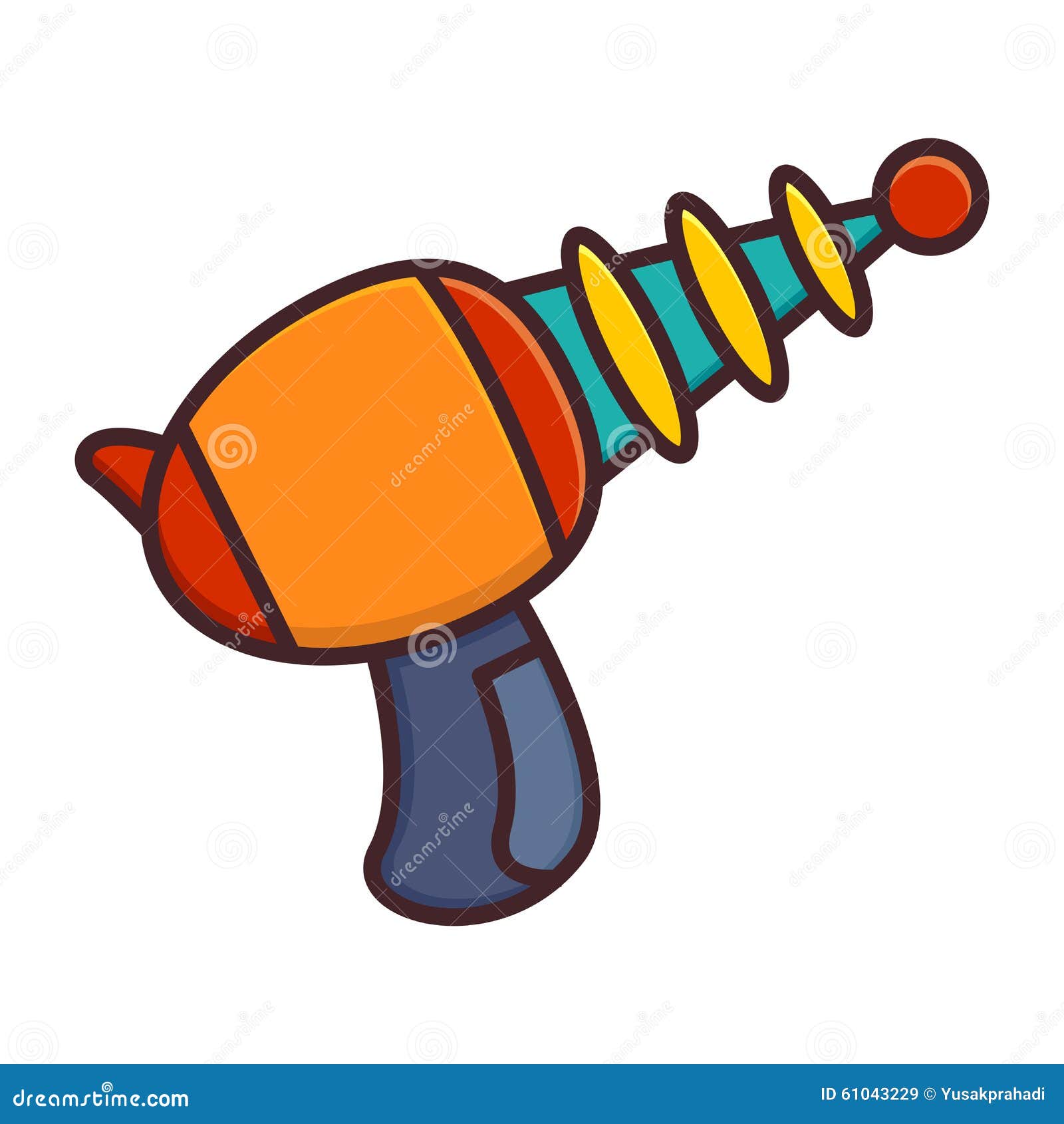 Alien Laser Gun stock vector. Illustration of laser, space - 61043229