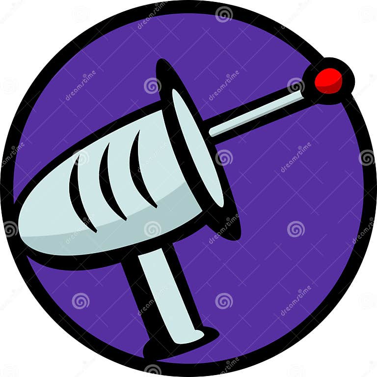Alien Laser Ray Gun Vector Illustration Stock Vector - Illustration of ...