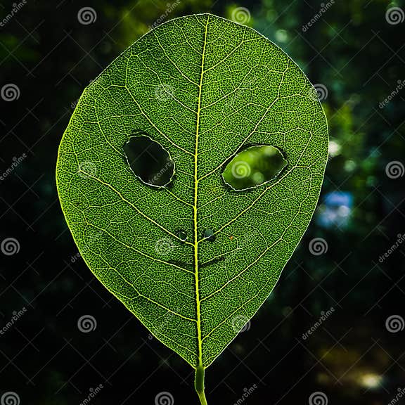 Alien in a leaf stock photo. Image of nerve, grass, alien - 200662104