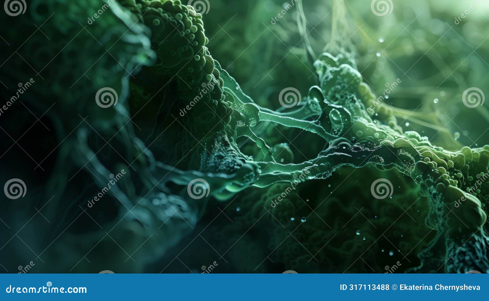 An Alien Life Form. Extraterrestrial Life Forms Under the Microscope ...