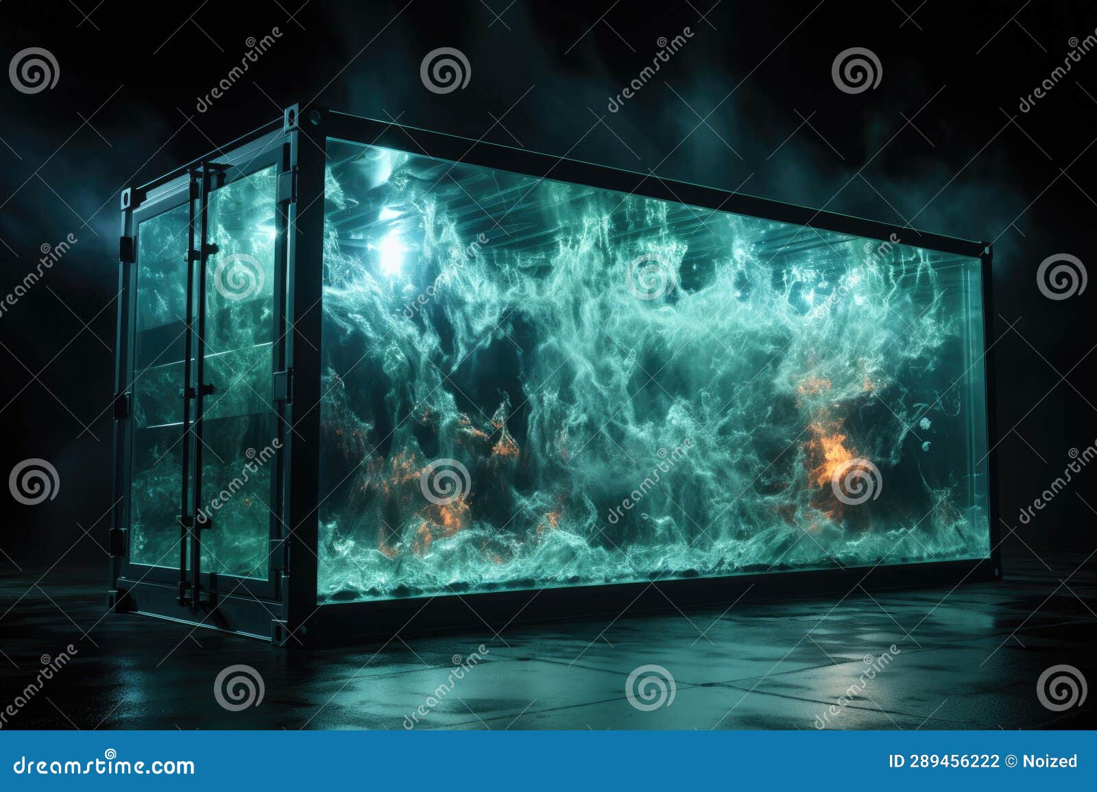 Alien Life Form in Transparent Container. Alien Life Form in See ...