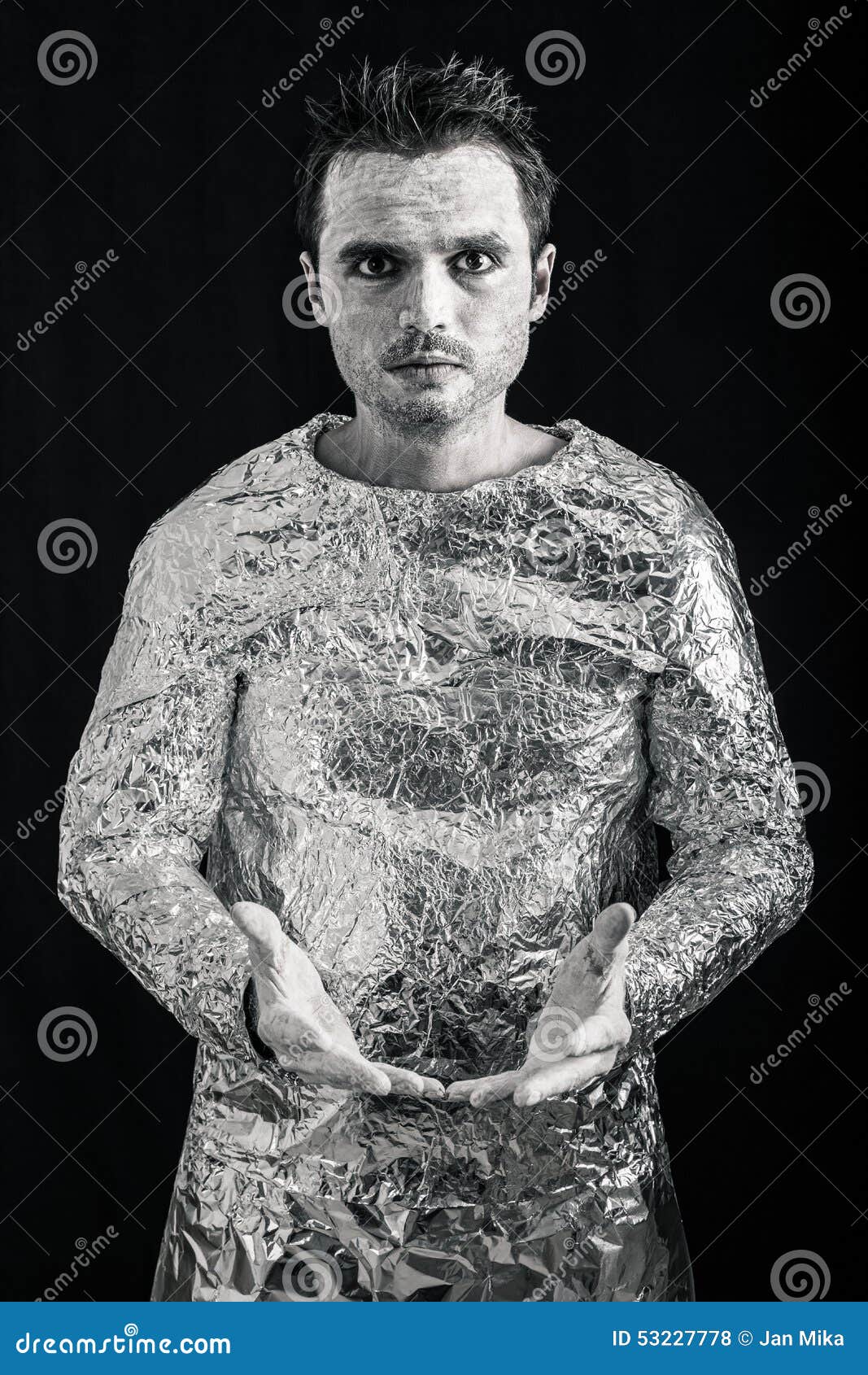 Alien man stock photo. Image of robot, future, male, astronaut - 53227778