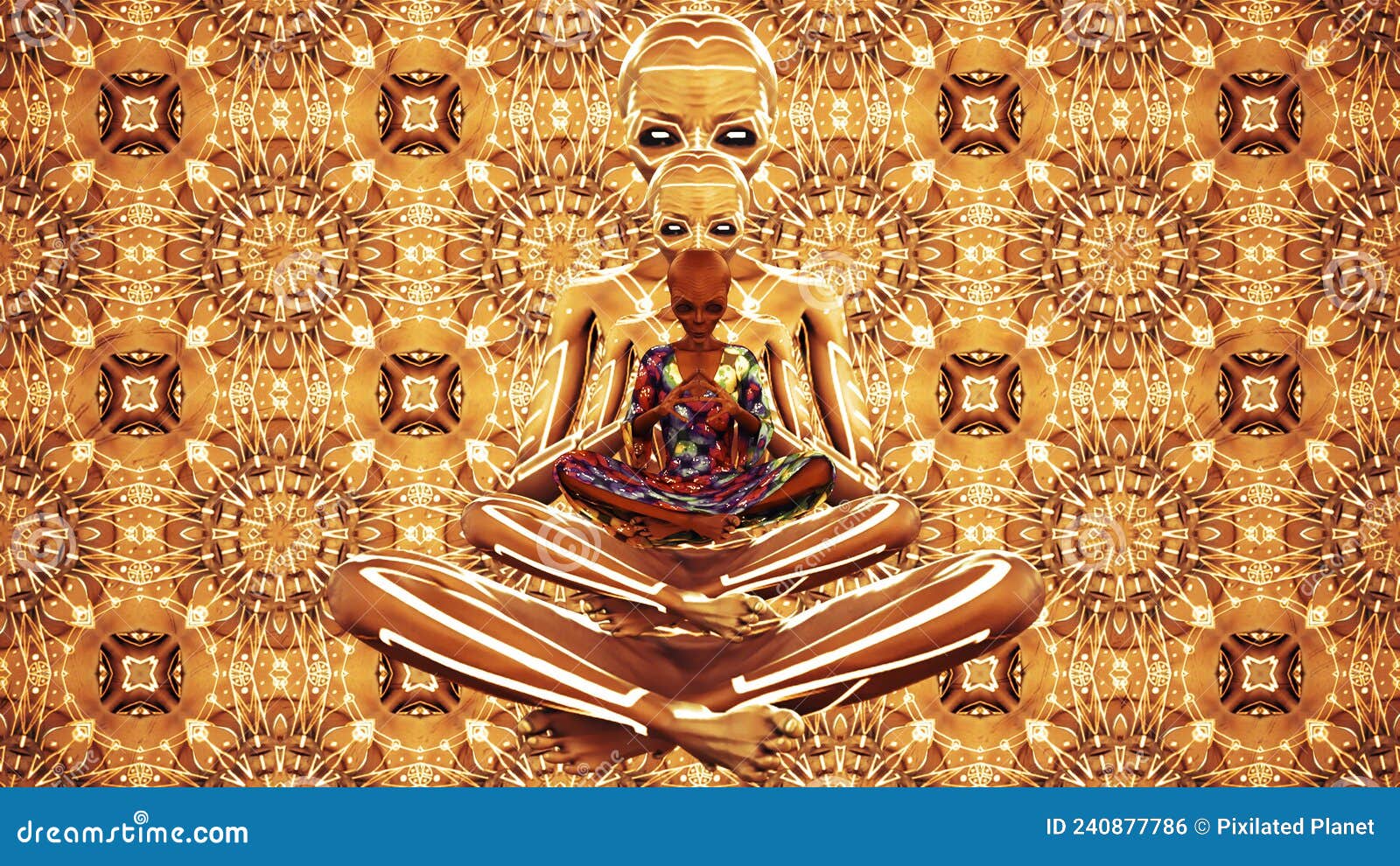 Alien Psychedelic Mycelium - Parallel Fab World Royalty-Free Stock ...