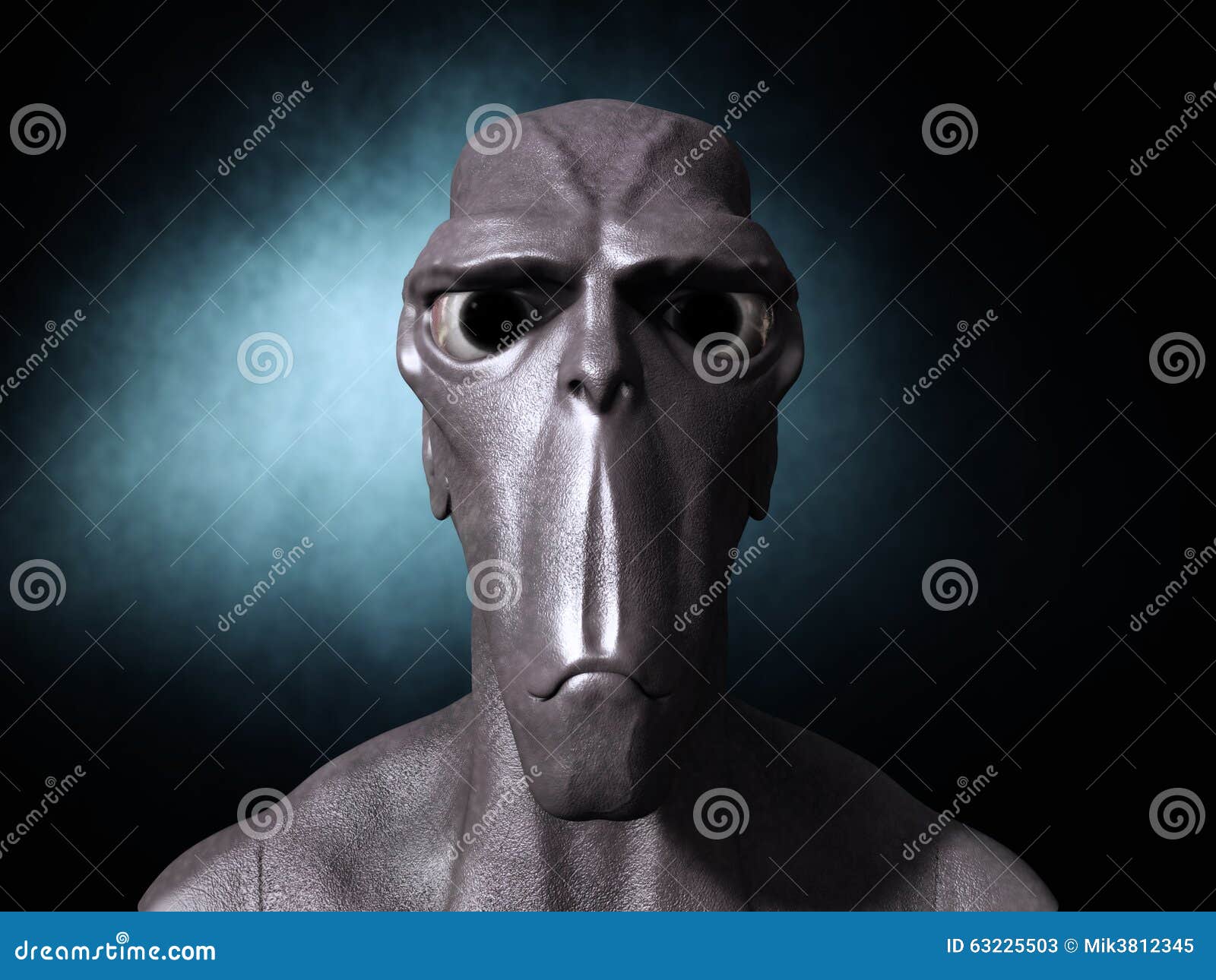 Alien monster portrait stock image. Image of abduction - 63225503