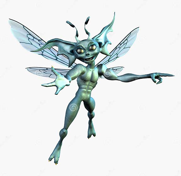 Alien Pixie stock illustration. Illustration of render - 171565
