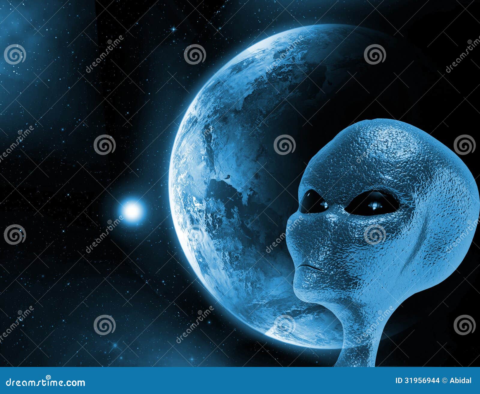 Grey Alien Wallpaper