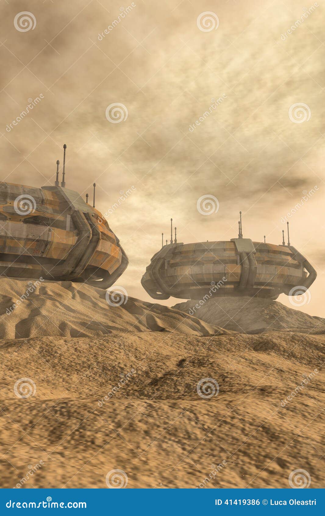 Alien Planet Colony Background Stock Illustrations – 613 Alien Planet ...