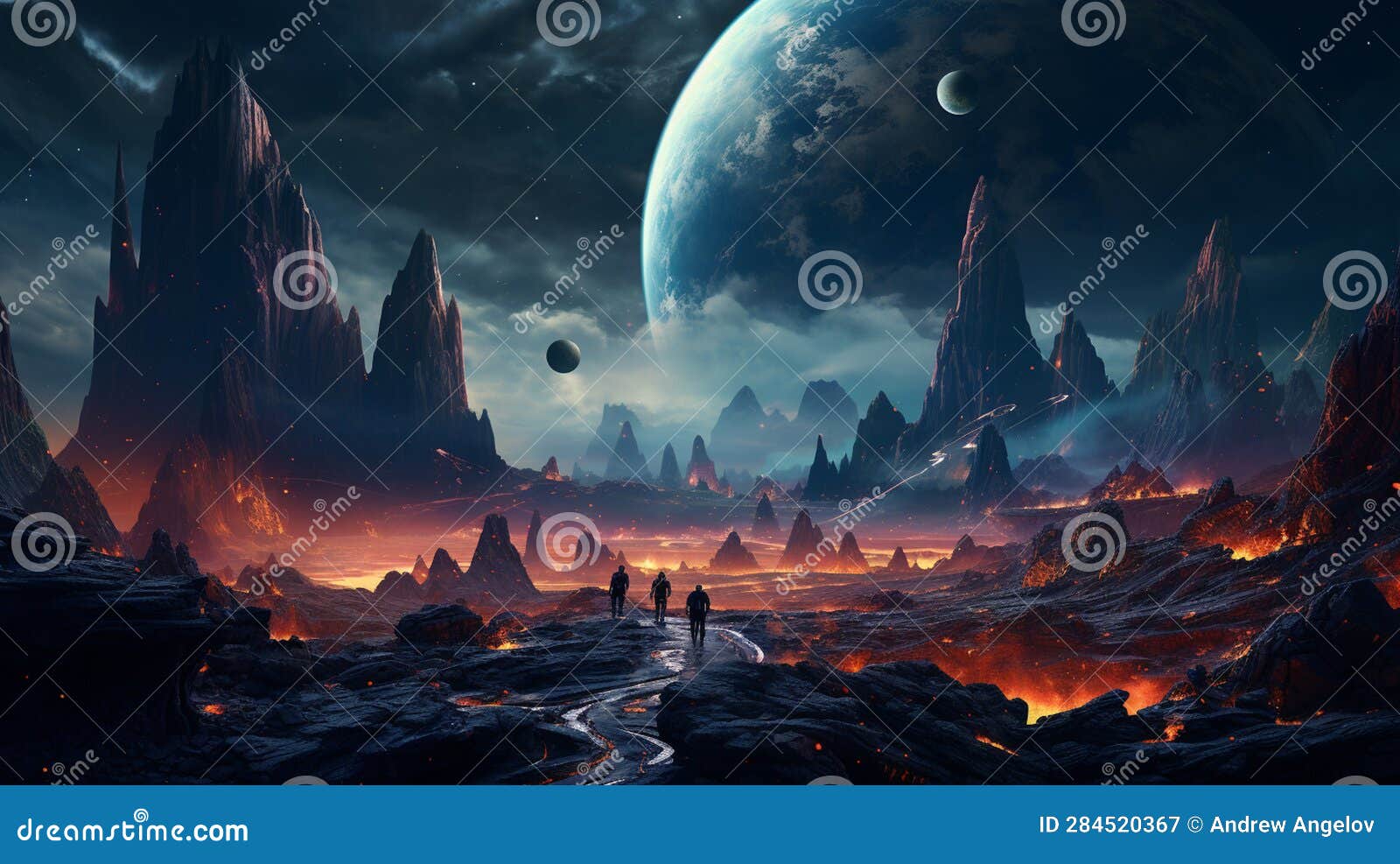 Alien Planet on the Horizon. Gas Giant Planet Generative AI Stock ... Alien Planet on the Horizon. Gas Giant Planet Generative AI Stock ...