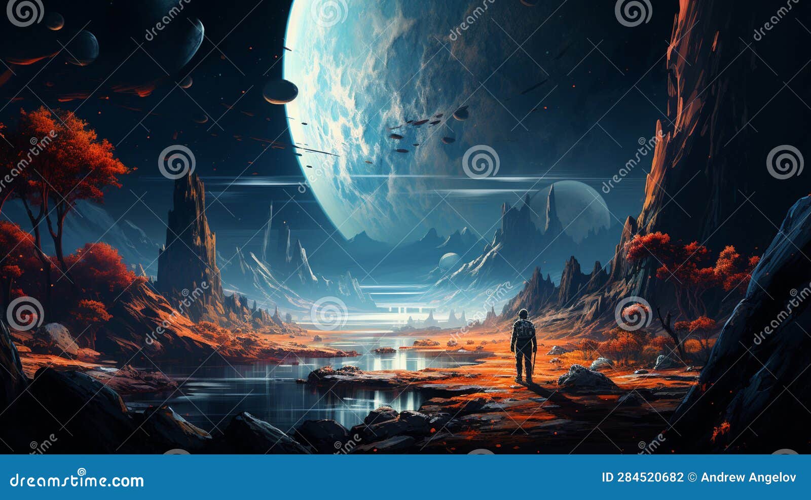 Alien Planet on the Horizon. Gas Giant Planet Generative AI Stock ... Alien Planet on the Horizon. Gas Giant Planet Generative AI Stock ...