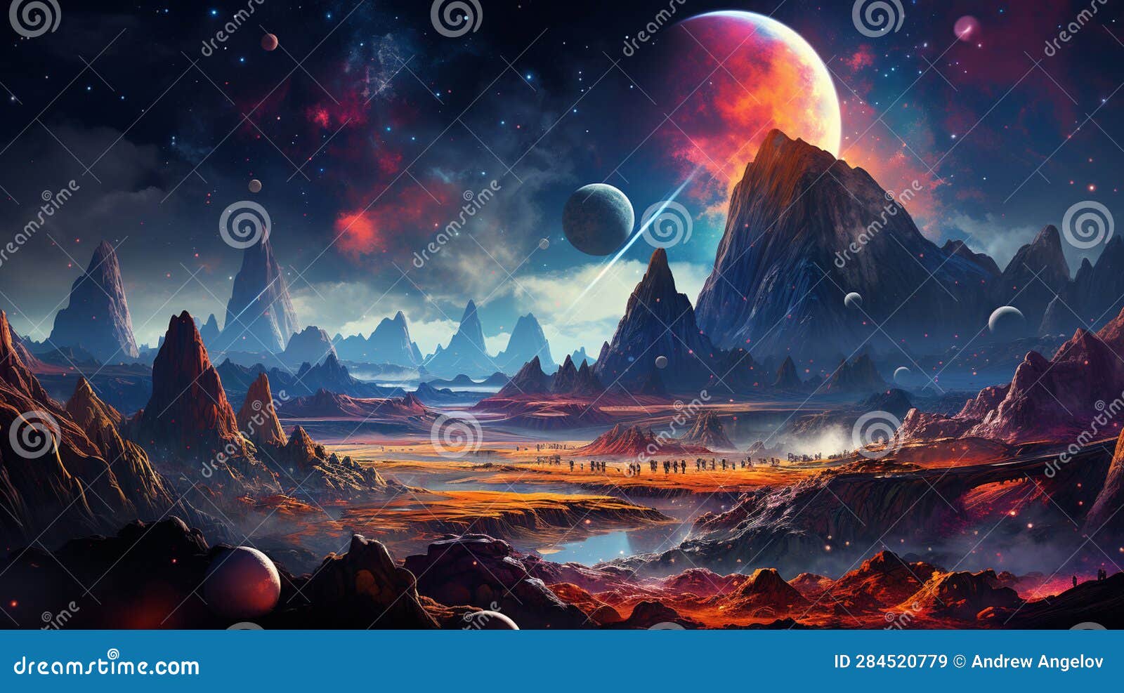 Alien Planet on the Horizon. Gas Giant Planet Generative AI Stock ... Alien Planet on the Horizon. Gas Giant Planet Generative AI Stock ...