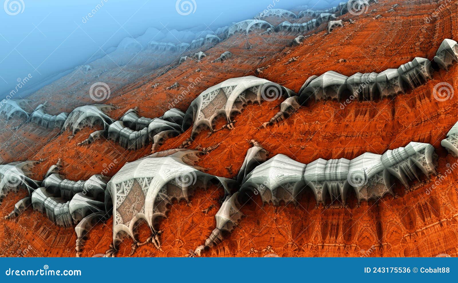 Alien Planet Render, Abstract Bacground 3D Mysterious Organic ...