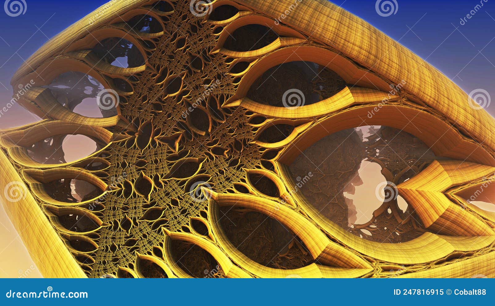 Alien Planet Render, Abstract Bacground 3D Mysterious Organic ...