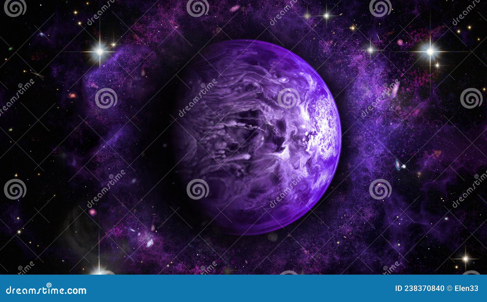 Alien planet in space. stock photo. Image of alien, galaxy - 238370840
