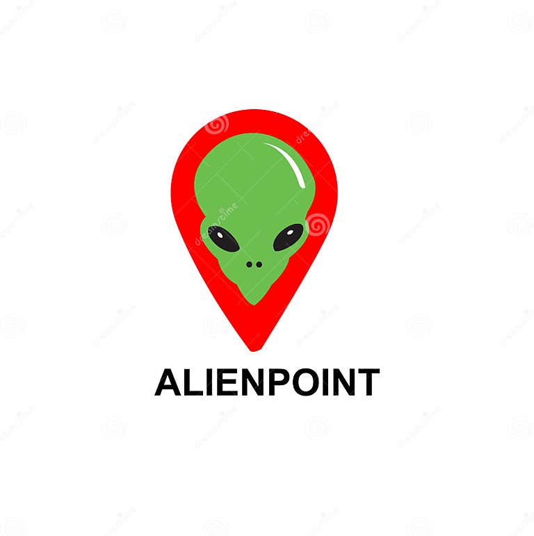 Alien point icon vector stock vector. Illustration of aero - 266127205