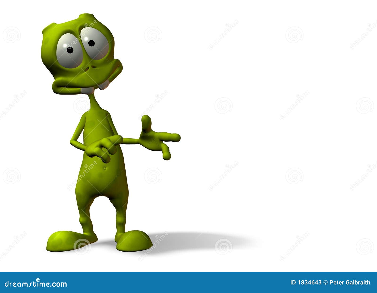 Alien Pointing Stock Photos - Image: 1834643