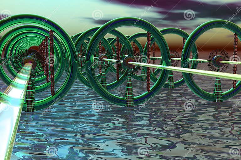 Alien Power Array stock illustration. Illustration of shiny - 12639116