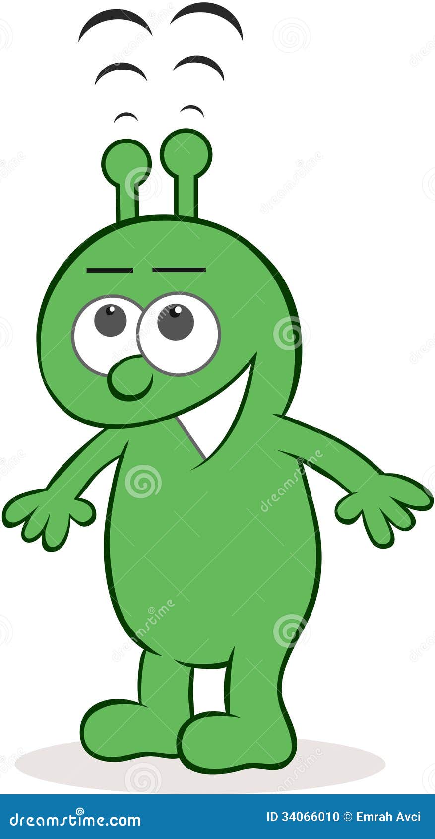 Alien Receiving Signals stock vector. Illustration of monster - 34066010