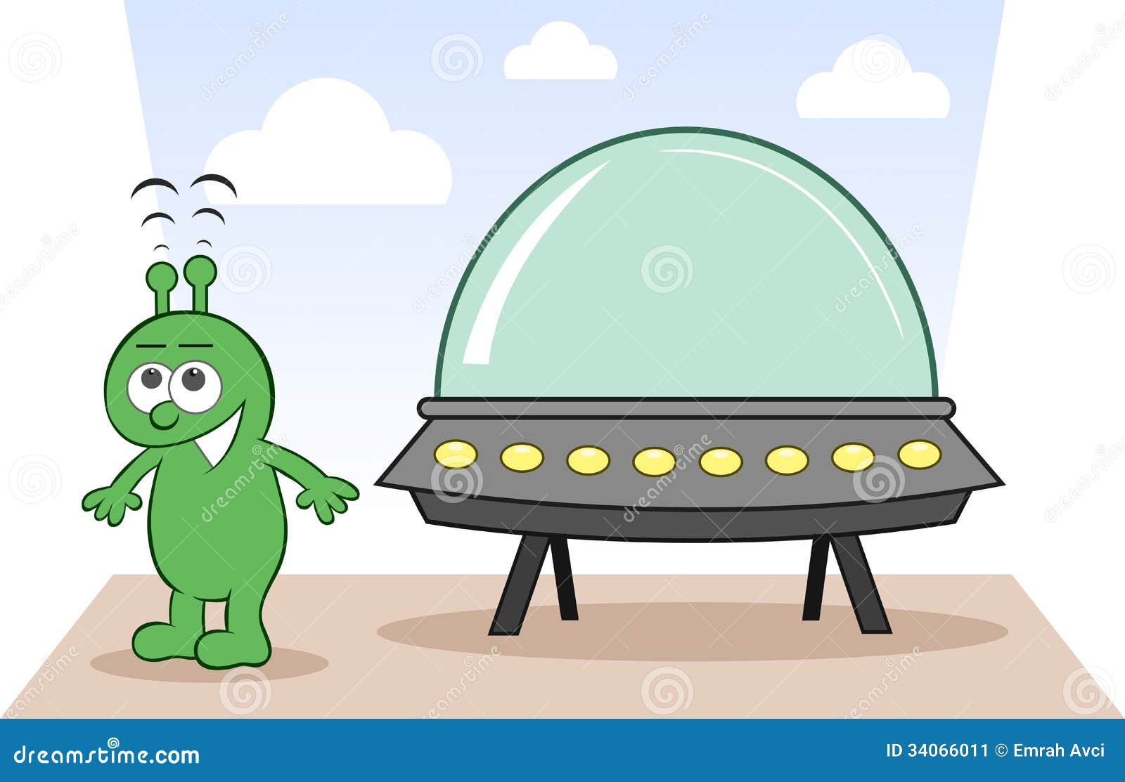 Alien Receiving Signals stock vector. Illustration of expression - 34066011