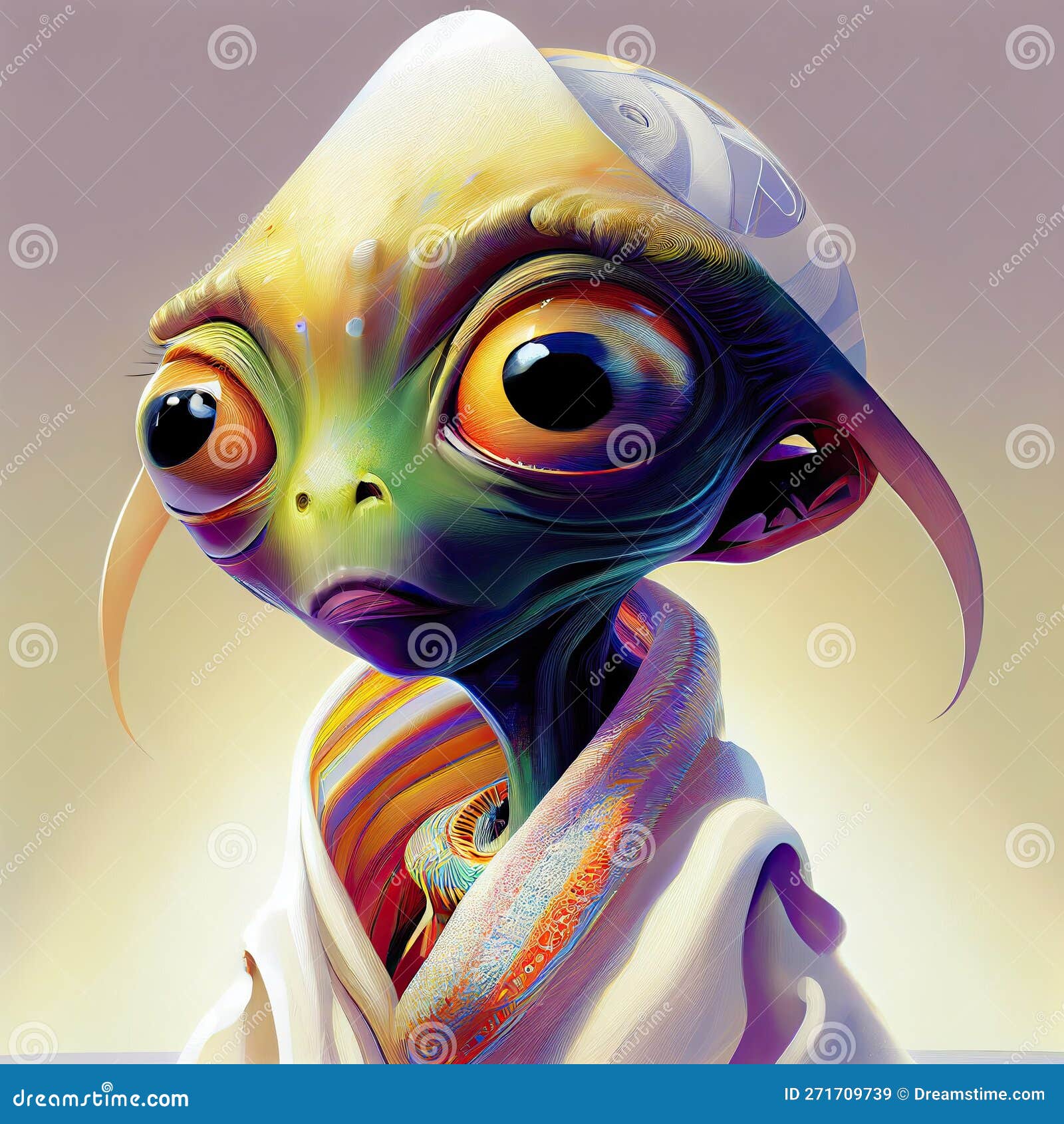 Alien Scifi Concept. Generative AI Stock Illustration - Illustration of ...