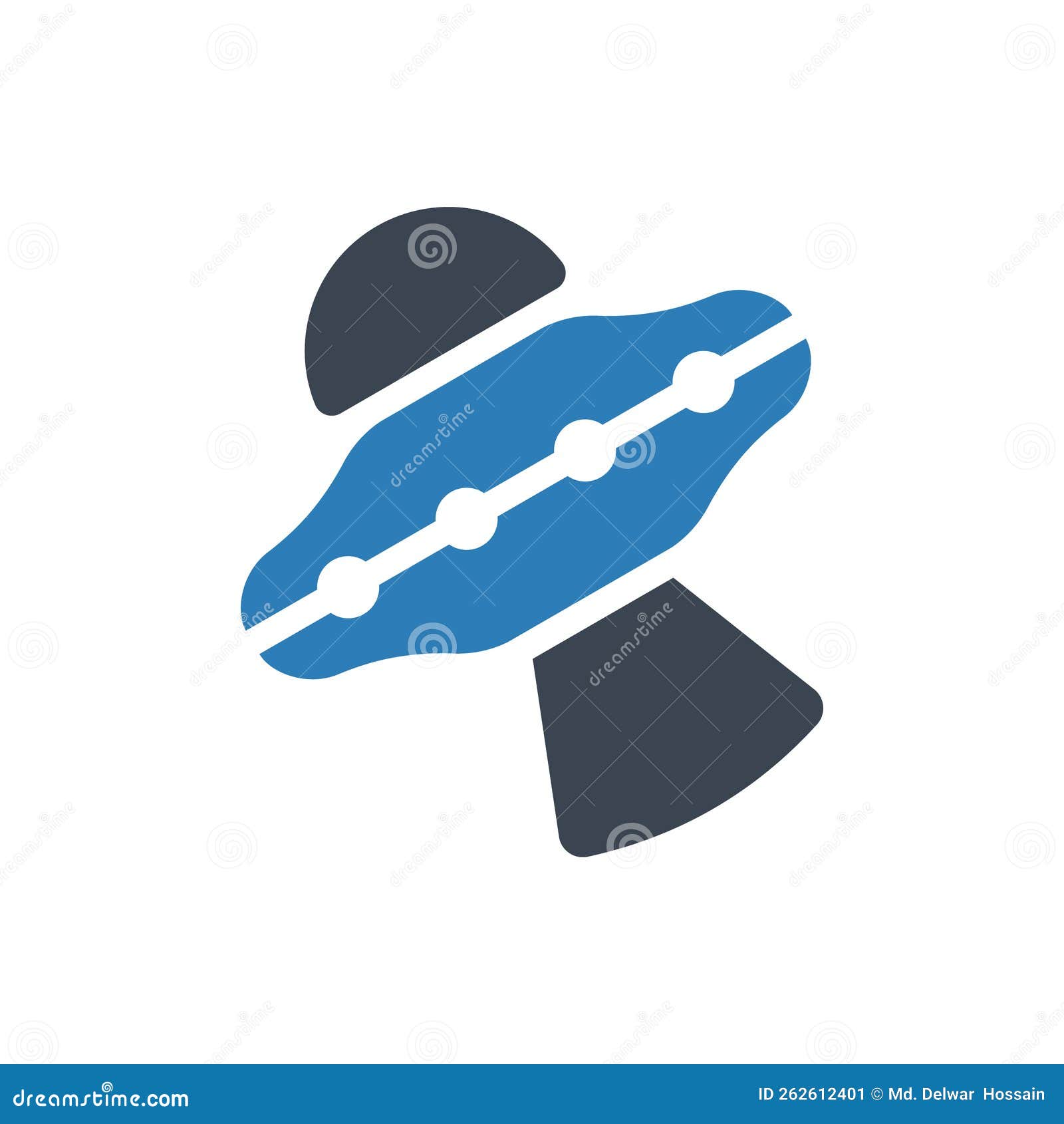 Alien ship icon stock vector. Illustration of sign, alien - 262612401
