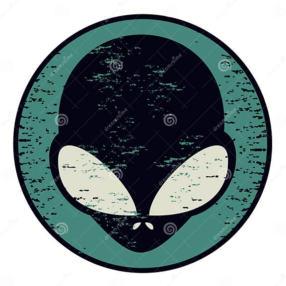 Alien sign stock vector. Illustration of costume, original - 24410569