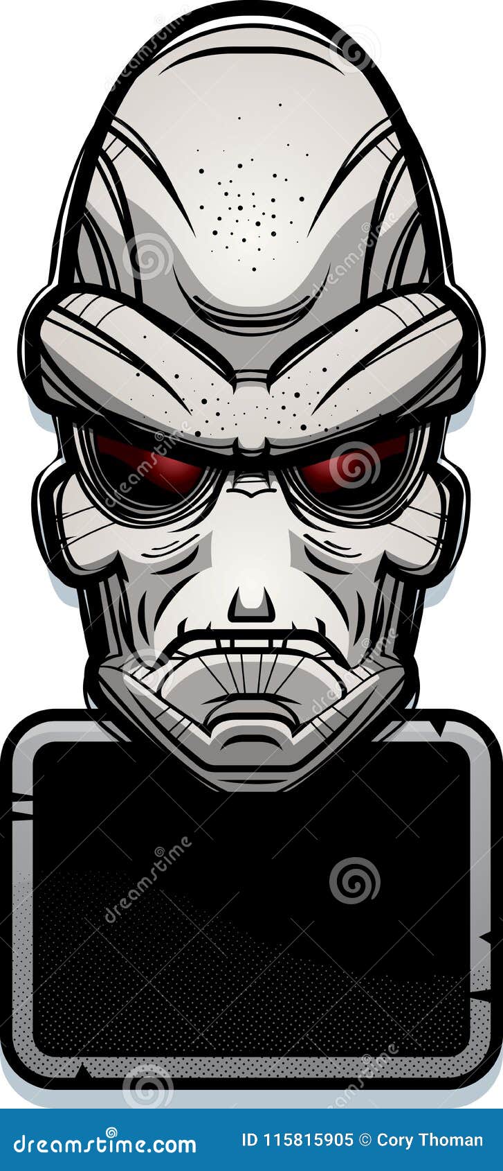 Alien Sign Illustration stock vector. Illustration of terrestrial ...