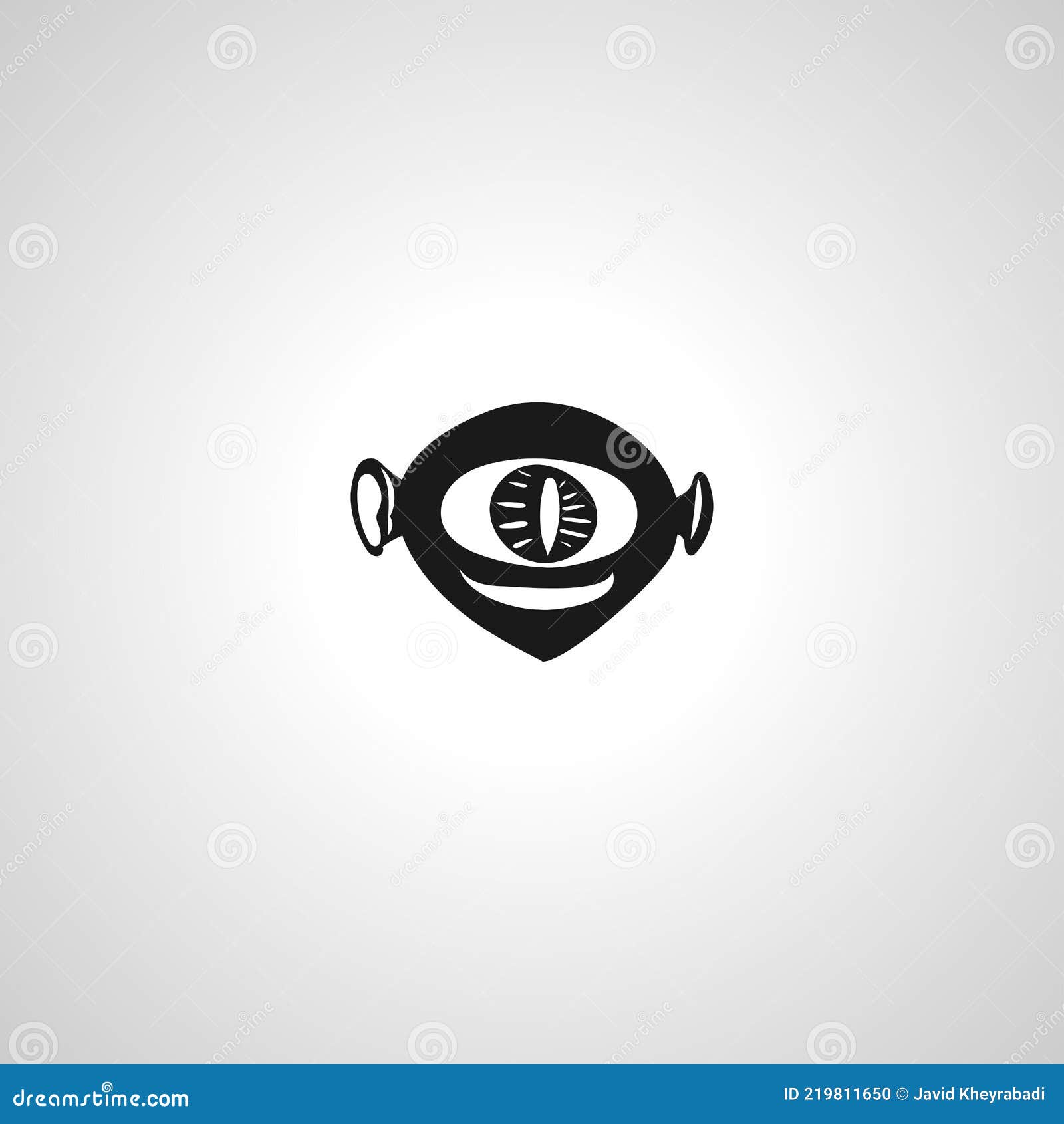 Alien Simple Isolated Vector Icon. Alien Simple Isolated Icon. Alien ...
